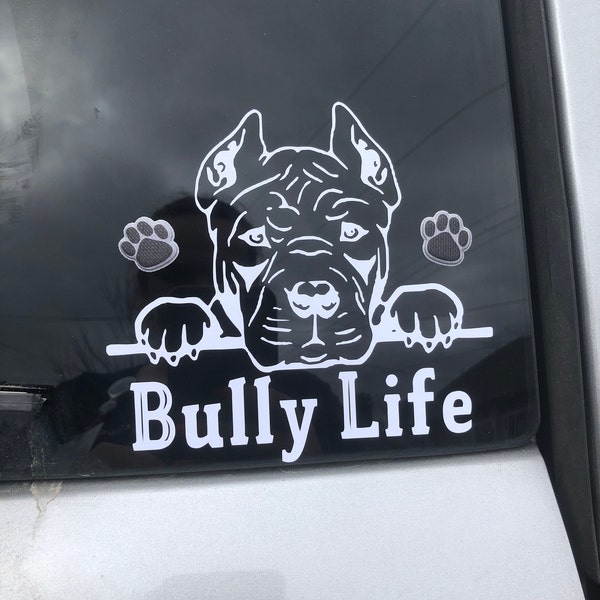 Bully Life Decal, Bully Lover, Bully Accessories, Bully Gifts, Bully ...