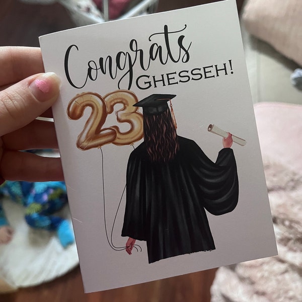 Personalized Graduation Card for Class of 2025, Congratulations Grad ...