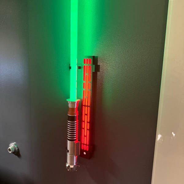Lightsaber Offset Wall Mount Various Colors LED Wireless Motion ...