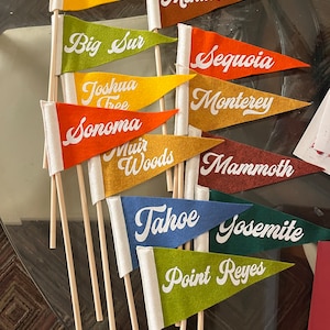 CUSTOM Mini Pennant Flag 4x7 Inch Flag With Ties - Etsy