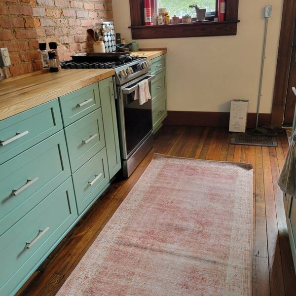 MARA Red-violet Vintage Area Rug, Dark Reddish Purple, Magenta, Wine ...