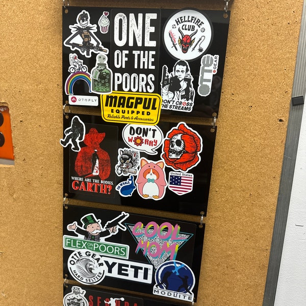 Acrylic Display for Stickers, Sticker Display, Patch Display, Acrylic ...
