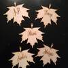 Maple Leaves Place Cards Thanksgiving Place Cards Laser Cut Leaves ...