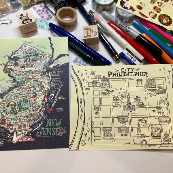 LOVE Park Art - Philadelphia Art Print - Philadelphia City Skyline ...