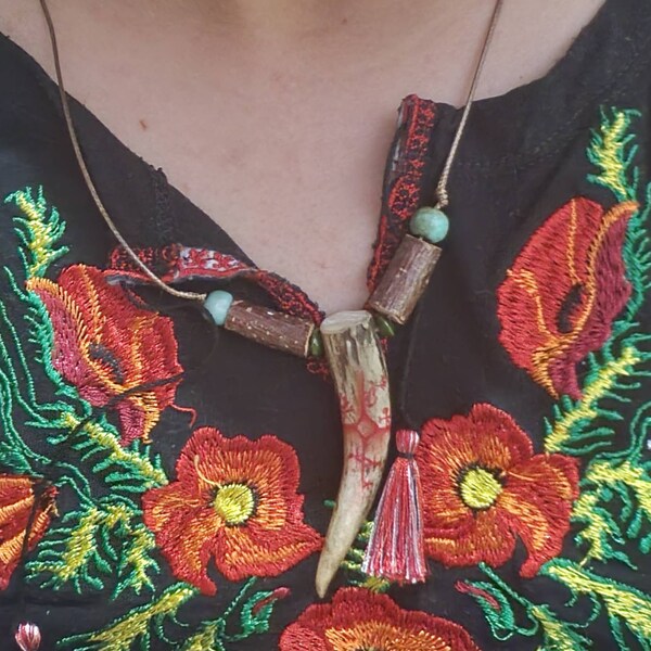 Sami Shaman Necklace Pagan, Norse, Lapland, Ethnic, Goddess, Natural ...