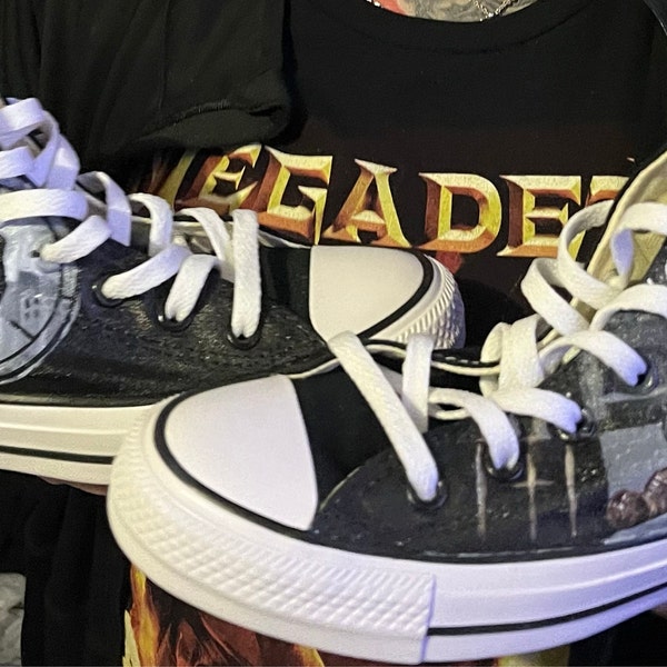 Hand Painted Custom Shoes Converse Art - Etsy