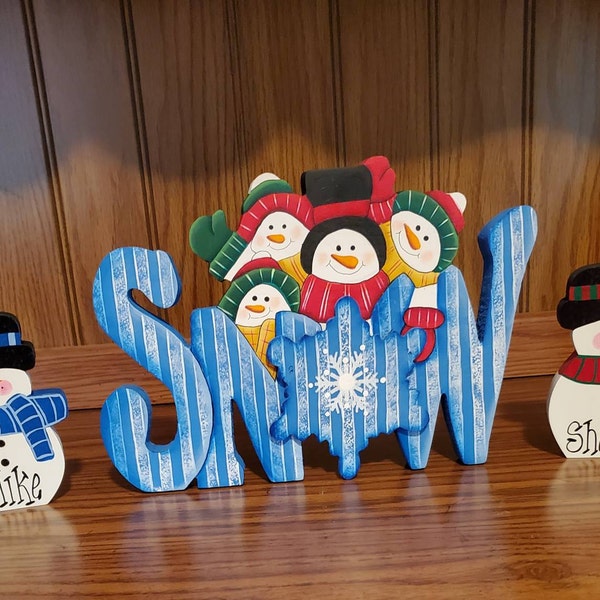 Christmas Decor Personalized Snowmen Holiday Decor Christmas Decoration ...