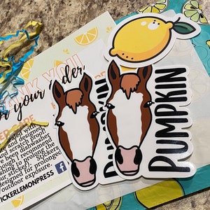 Custom Horse Head Sticker With Name Waterproof Vsco Laptop - Etsy