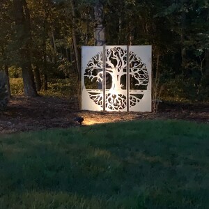 Tree of Life Metal Privacy Screen Set of 3 Large Home & - Etsy