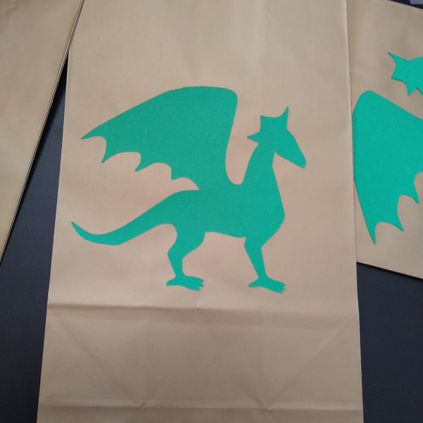 25 Pack - Paper Dragon Shape, Paper Dragon Cut Outs, Dragon Die Cut ...