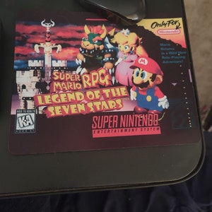 Custom Choose Your Own Favorite SNES Game Art Mouse Pad Super Nintendo ...