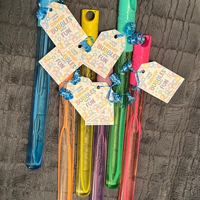 End of the School Year Bubble GIFT TAG, I Hope Your Summer BUBBLES With ...
