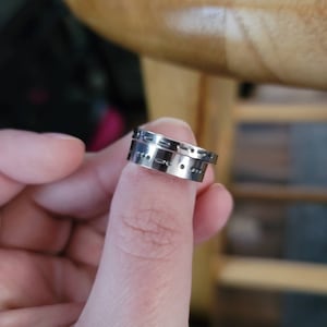 Couples Morse Code Rings, Couple's Rings, Initials Rings for Couples ...