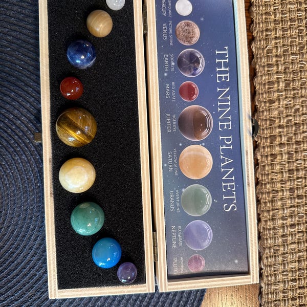 9pcs Natural Crystal Gemstone Bead,the Nine Planets Gemstone,loose No ...