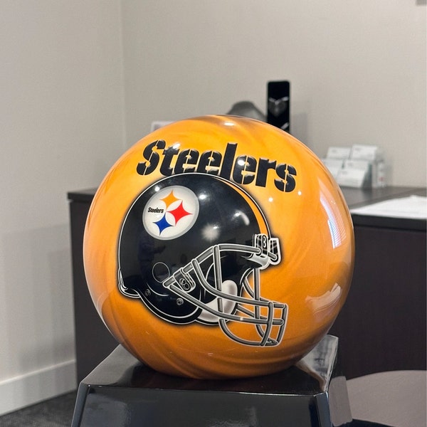 Football Cremation Urn With Optional Pittsburgh Steelers Ball Decor and ...