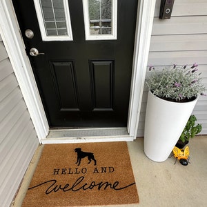 Forest Doormat, Tree Door Mat, Evergreen Front Doormat, Gift for ...