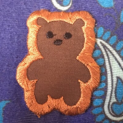 Tiny Teddy Bear Patch Custom Made AP141 - Etsy