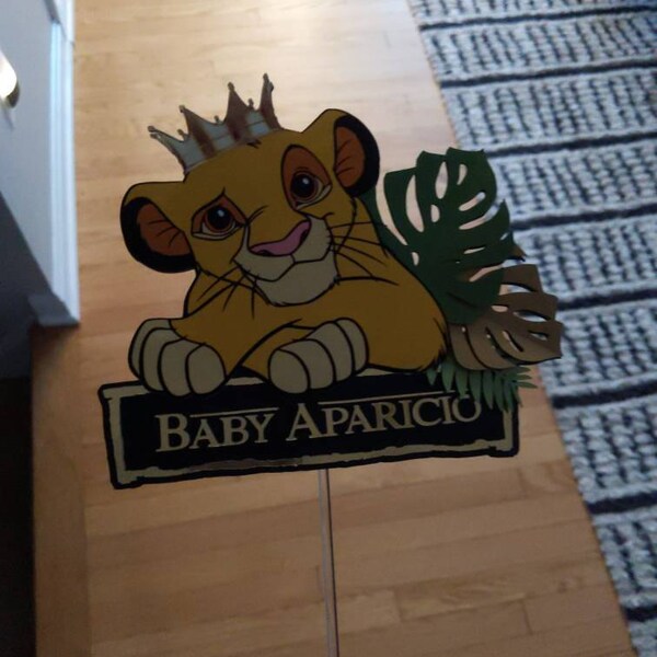 The Lion King Cake Topper, Simba Cake Topper, Lion King Party ...