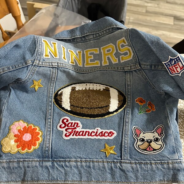 San Francisco Patch - California, Red/white Script Badge 4-5/8" (iron ...