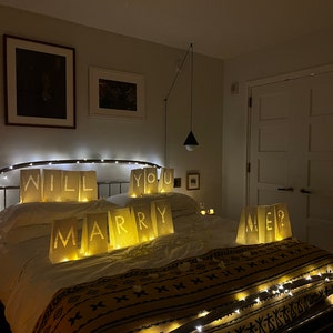 Luminary Paper Bags Wedding Proposal Decorations will You Marry Me ...