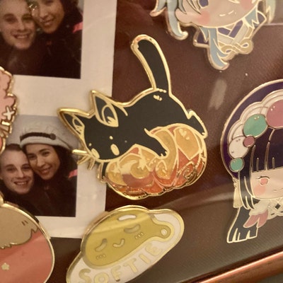 Pumpkin Cat castor Hard Enamel Pin Gold Plated Cute Gift Pin Collectors ...