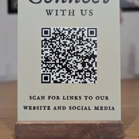 Mini QR Display Sign - Etsy UK