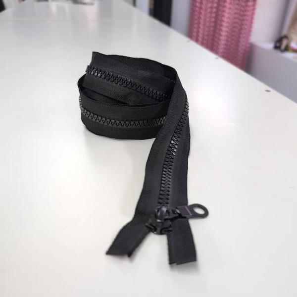 Strong & Large Molded Plastic Zipper With 1/ Two Way Slider, #8 Chunky ...