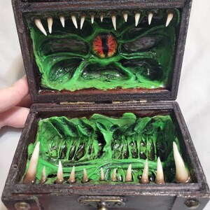 Red Brown Arched Wood Mimic Box - Etsy