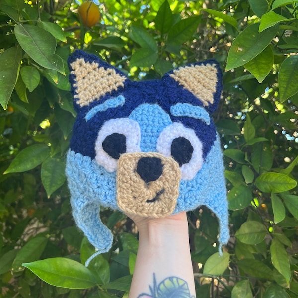 Bluey Hat *PATTERN ONLY* Crochet Newborn- 3 Year Old Pdf Pattern Bluey ...