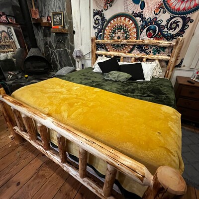 Rustic Deluxe Log Bed Kit Standard Log Bed We Have Been Building Log ...