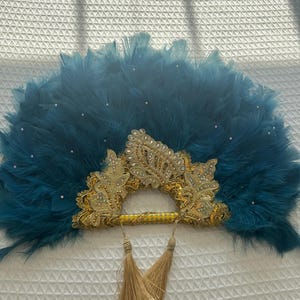 Nigerian, African Traditional Weddings Bridal Feather Hand Fan. Classic ...