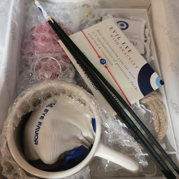 Best Holiday Gift, Evil Eye Gift Box, Cozy Hygge Gift Box With Mug ...