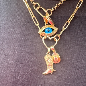 Custom Date Tag Charm, 14K 18K Real Gold Birthday Tag, Removable Add on ...