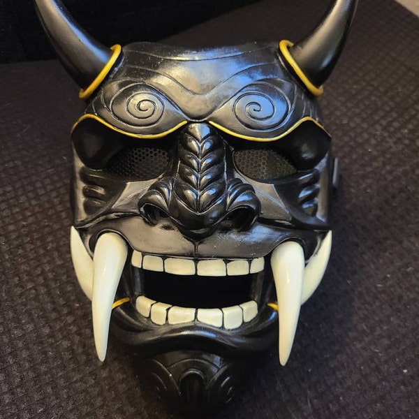 Samurai Assassin Demon Oni BB Gun Airsoft Mask, Halloween Costume ...