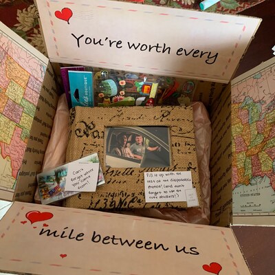 Long Distance Relationship Care Package Stickers / Care Package for ...