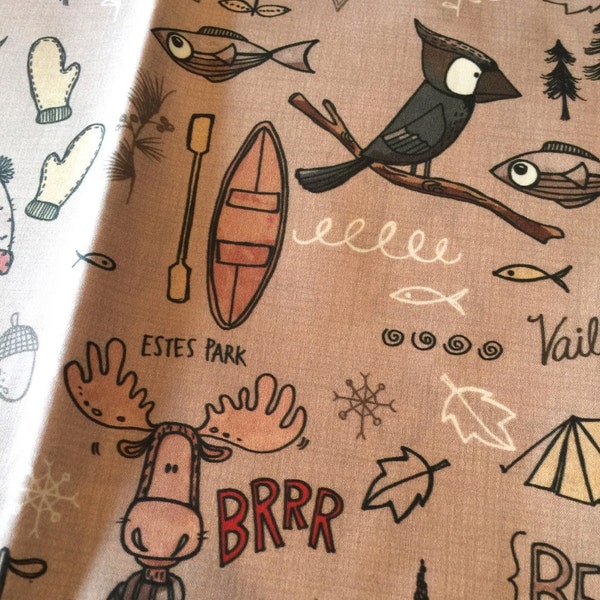 Colorado Fabric - Colorado - Brown by Mulberry_tree - Colorado Cotton ...