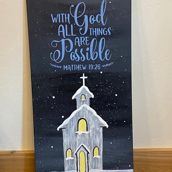 With God All Things Possible Stencil by Studior12 Matthew 19:26 Craft ...