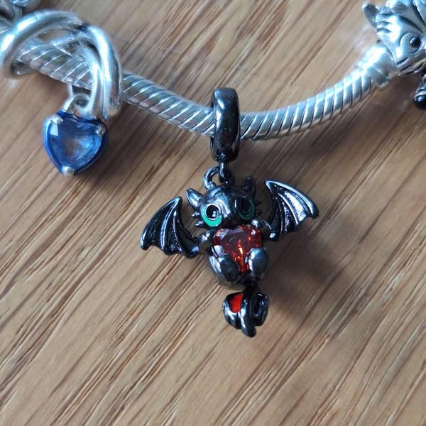 PR Charms 925 Sterling Silver | Reflection Clips Heart I Love to Travel ...