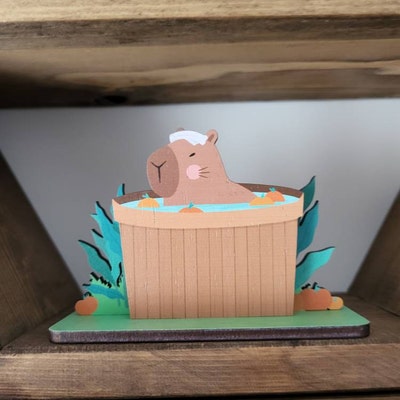Capybara Spa Onsen Desk Companion Cute Capybaras Gift Kawaii Desk Toy ...