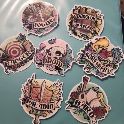 Class Sticker Full Set Individual Class Stickers - Etsy