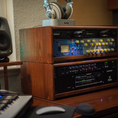 3U Studio Rack 12 Depth Solid Wood Customizable - Etsy