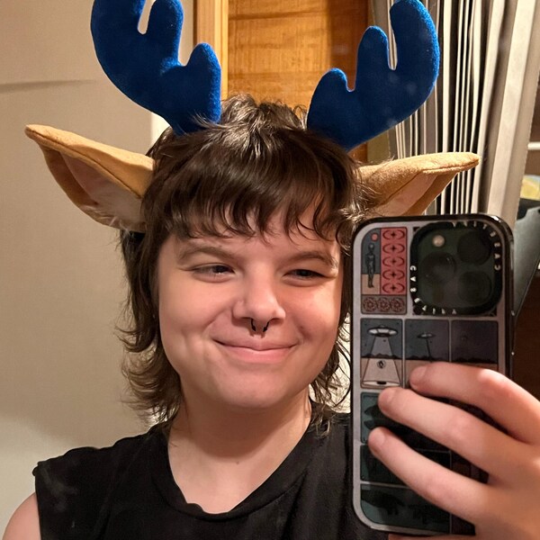 Deer Ears With Optional Antlers Headband Custom Color Doe Fawn Buck ...