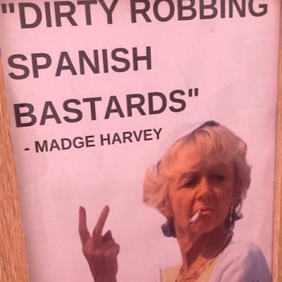Madge Harvey Benidorm Quote Poster - Etsy