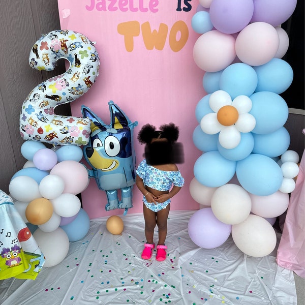 Bluey Balloon Garland | Bluey Daisy Balloon Arch | Bluey Party Decor ...
