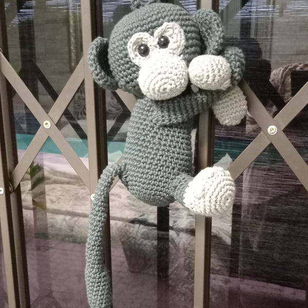 Crochet Pattern Teddy Bear Curtain Tieback, Bear With a White Nose and ...