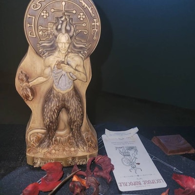 Goetia King Purson Demon Sculpture Demon Statue Wooden - Etsy