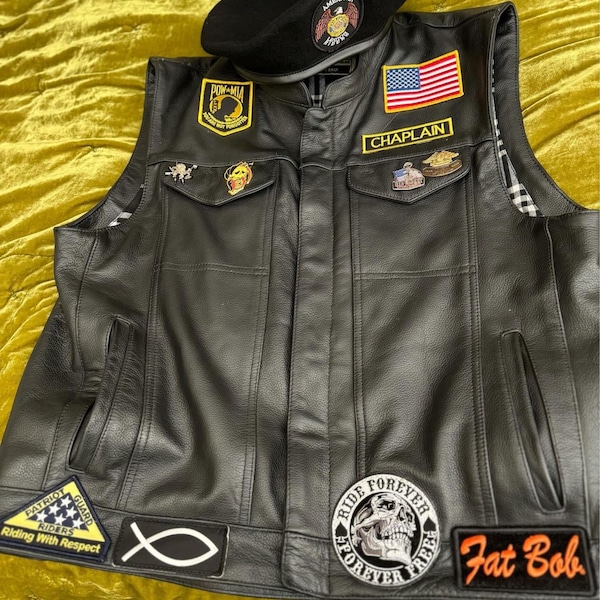 1"x4" Custom Embroidered Name Tag Motorcycle Personalized Biker Patch ...