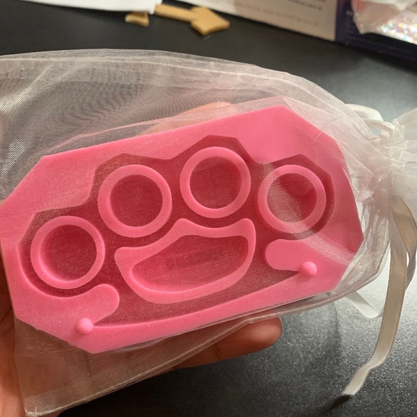 Brass Knuckles Mold Large Full Size Flexible Silicone Mould - Crafts ...