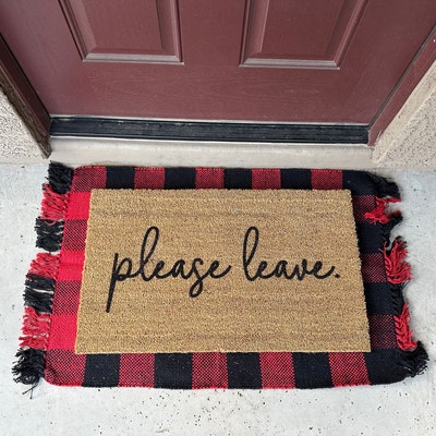 Please Leave Doormat, Go Away Doormat, Funny Doormat, Door Mat, Funny ...