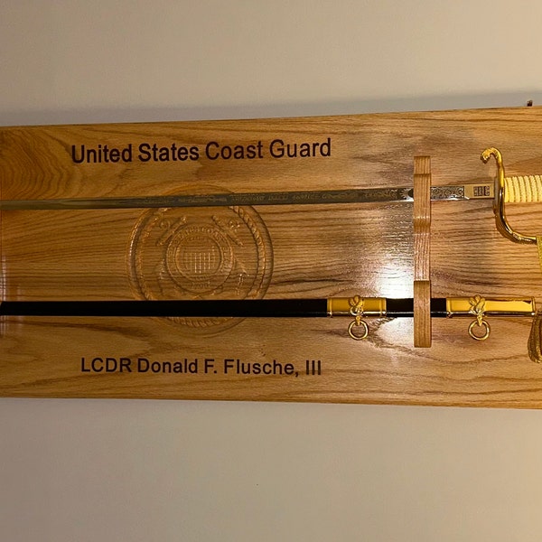 Marine Corps NCO Sword Display, U.S. Army Saber Display, Military Sword ...